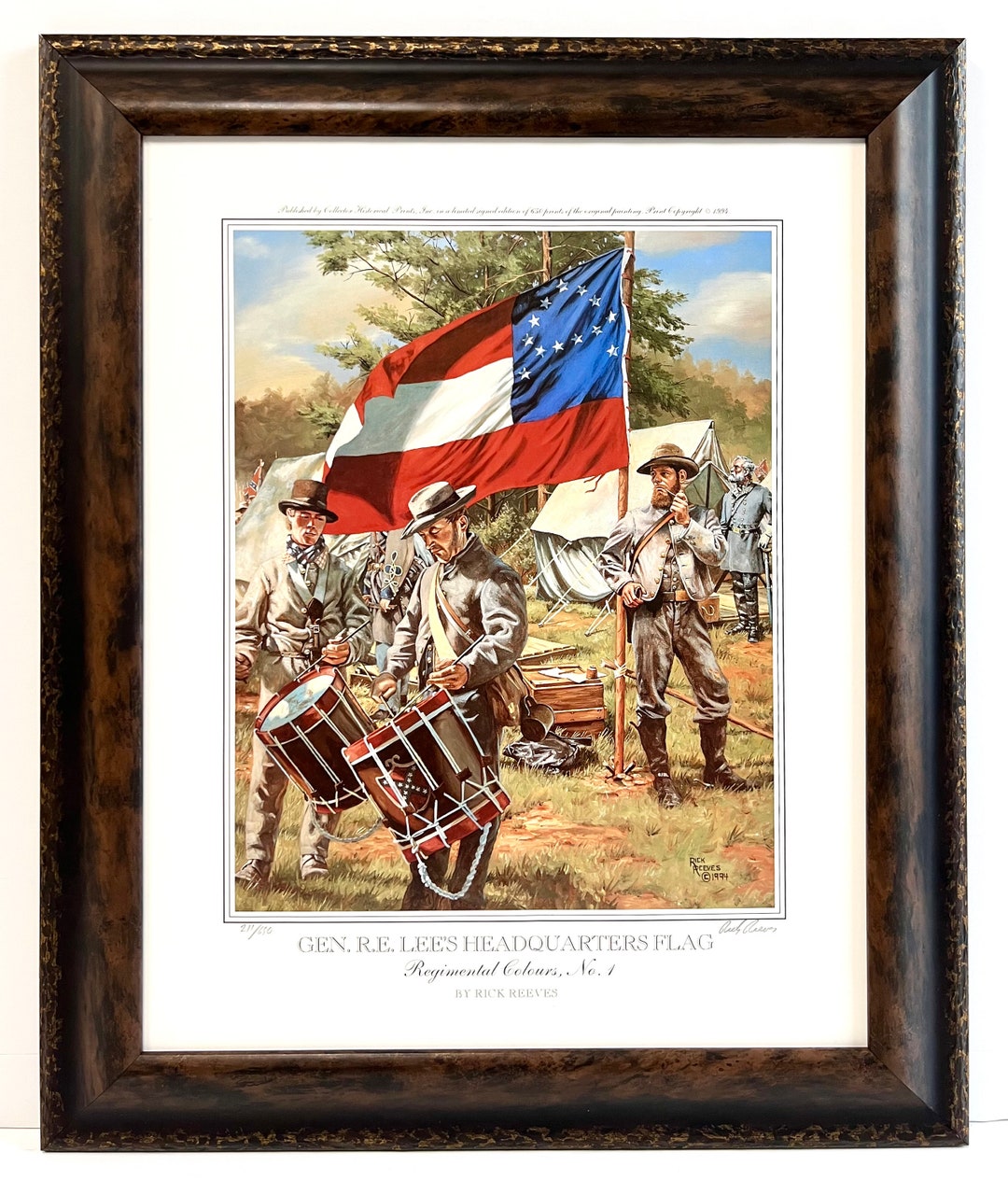 Rick Reeves “gen. R.E. Lee’s Headquarters Flag Regimental Colours, No ...