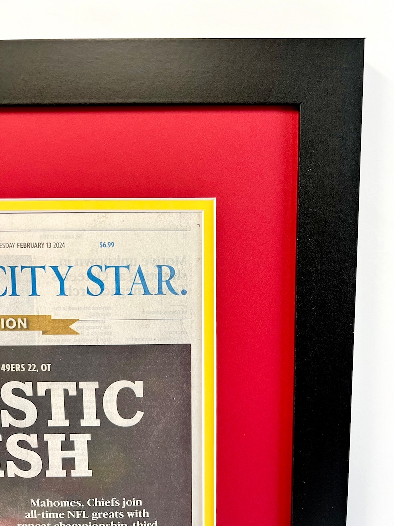 2* 2023 & 2024 Kansas City Chiefs Super Bowl Championship Framed REAL ...