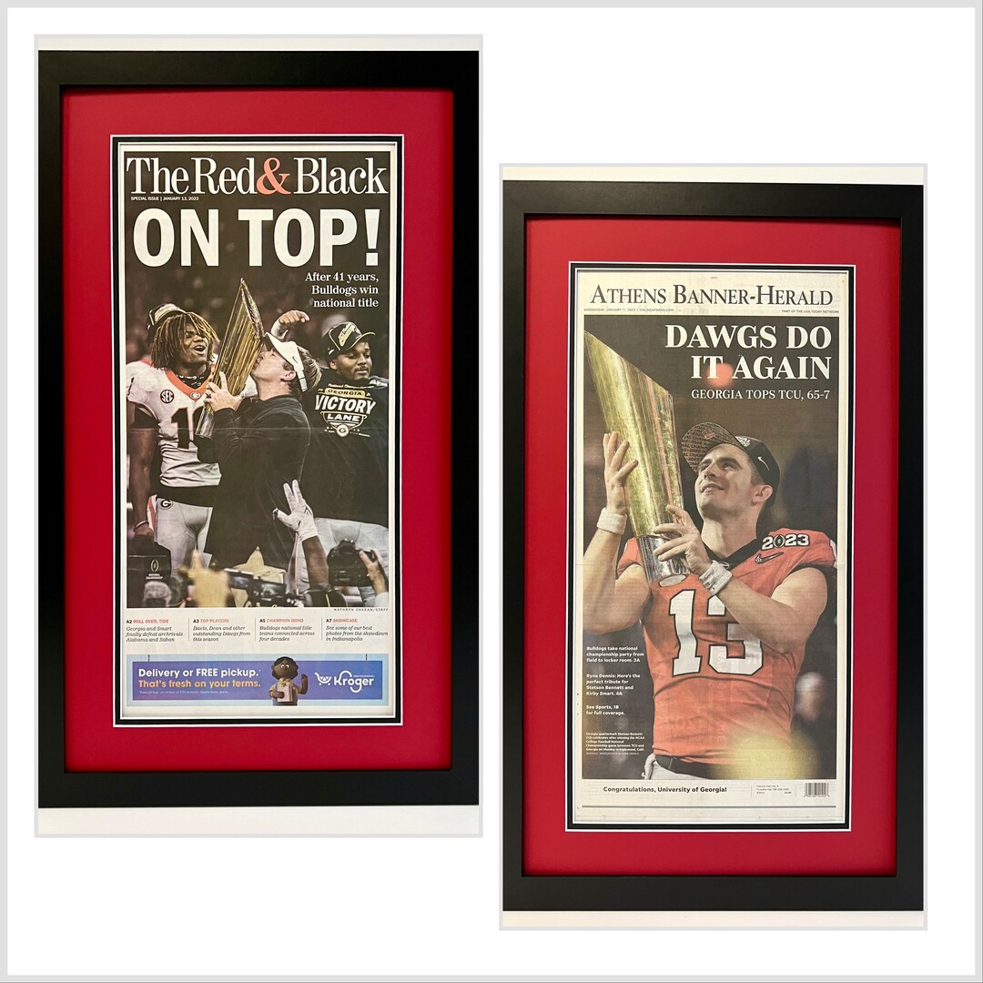 2022 2023 UGA Bulldogs Athens Banner-herald & Red and Black CFP ...