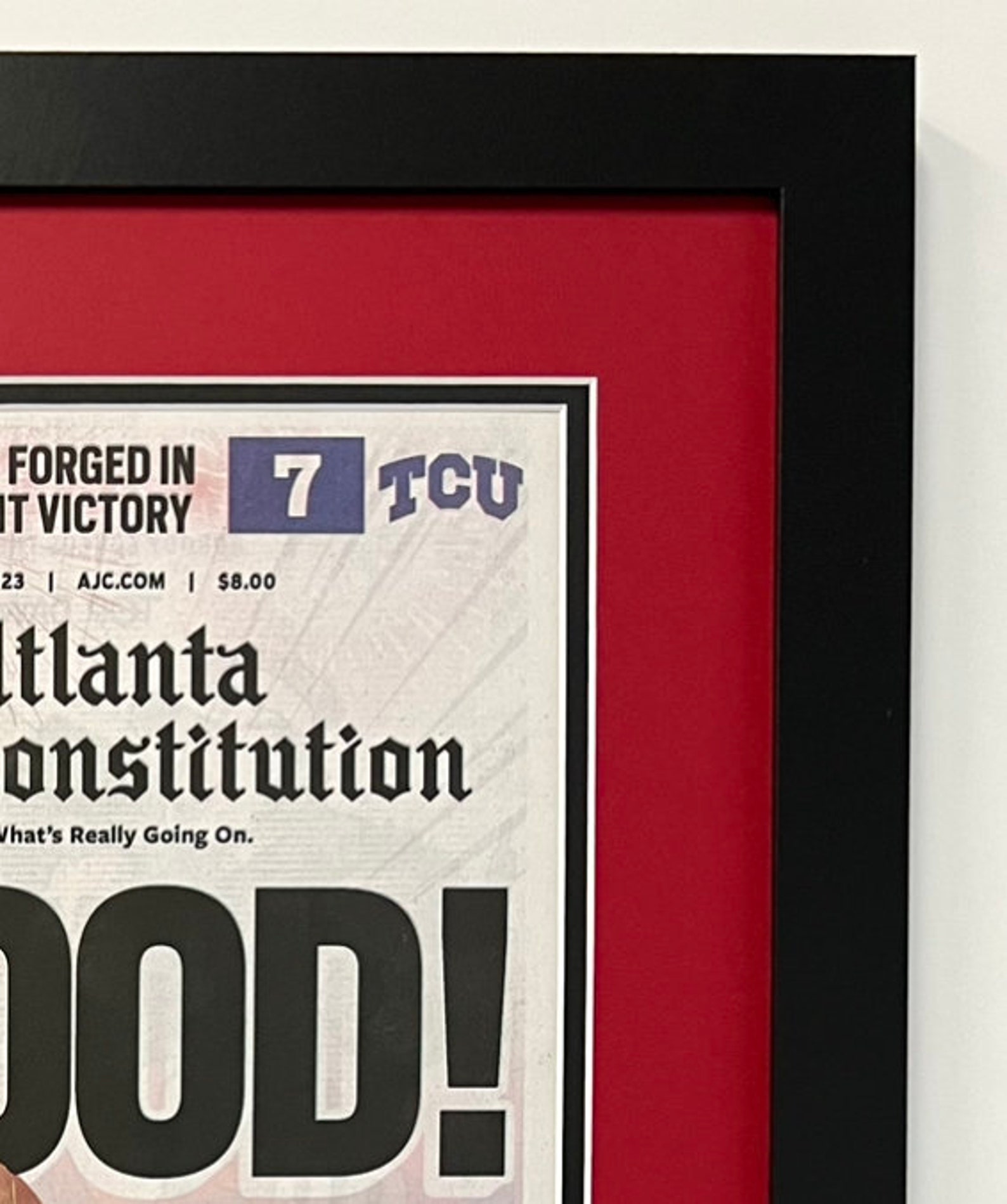 2022 & 2023 UGA Bulldogs CFP National Championship Framed Real AJC ...