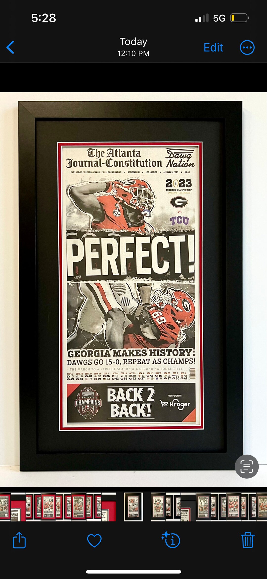 2023 UGA Georgia Bulldogs College Football Playoffs National ...