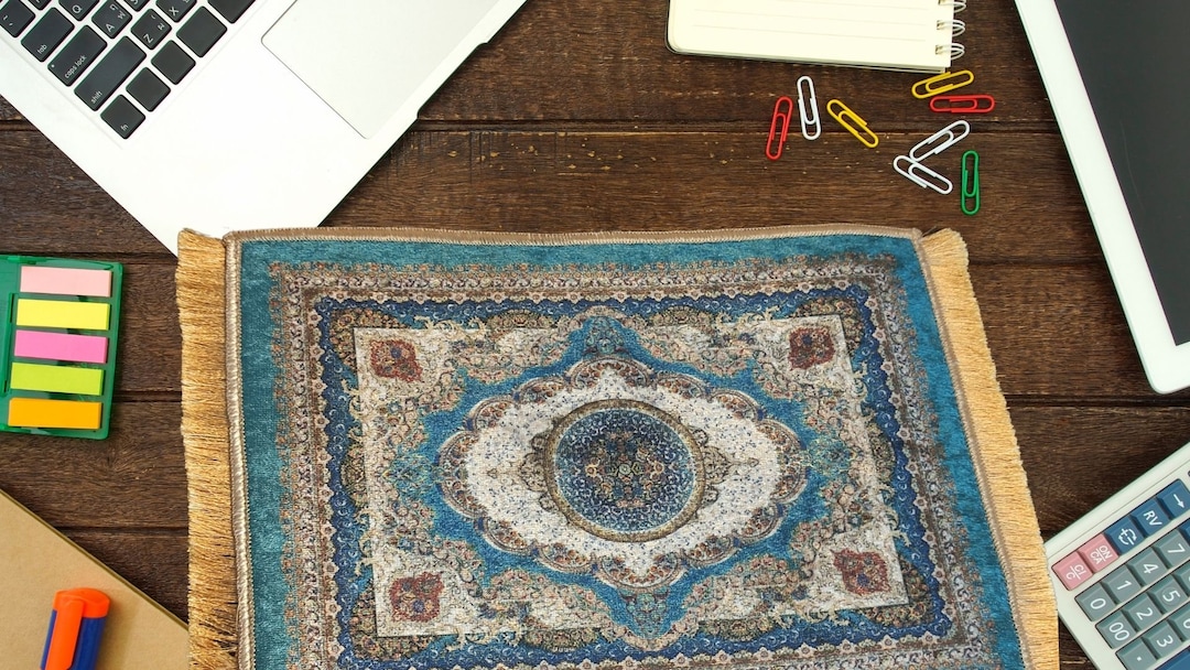 Rug Mousepad, Persian Rug Mouse Pad, Desk Mat Aesthetic, Boho Keyboard ...