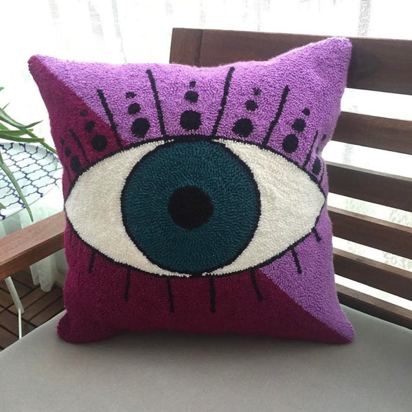 Punch Needle Pillow - Etsy