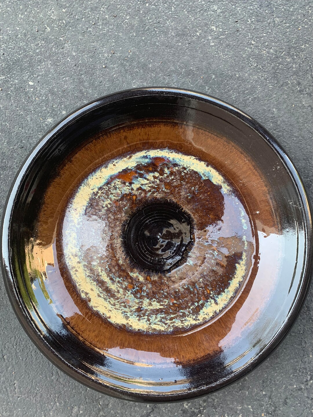 Black Eyed Pea Plate. Dark Tone Serving Dish for Event Foods. Earthy ...