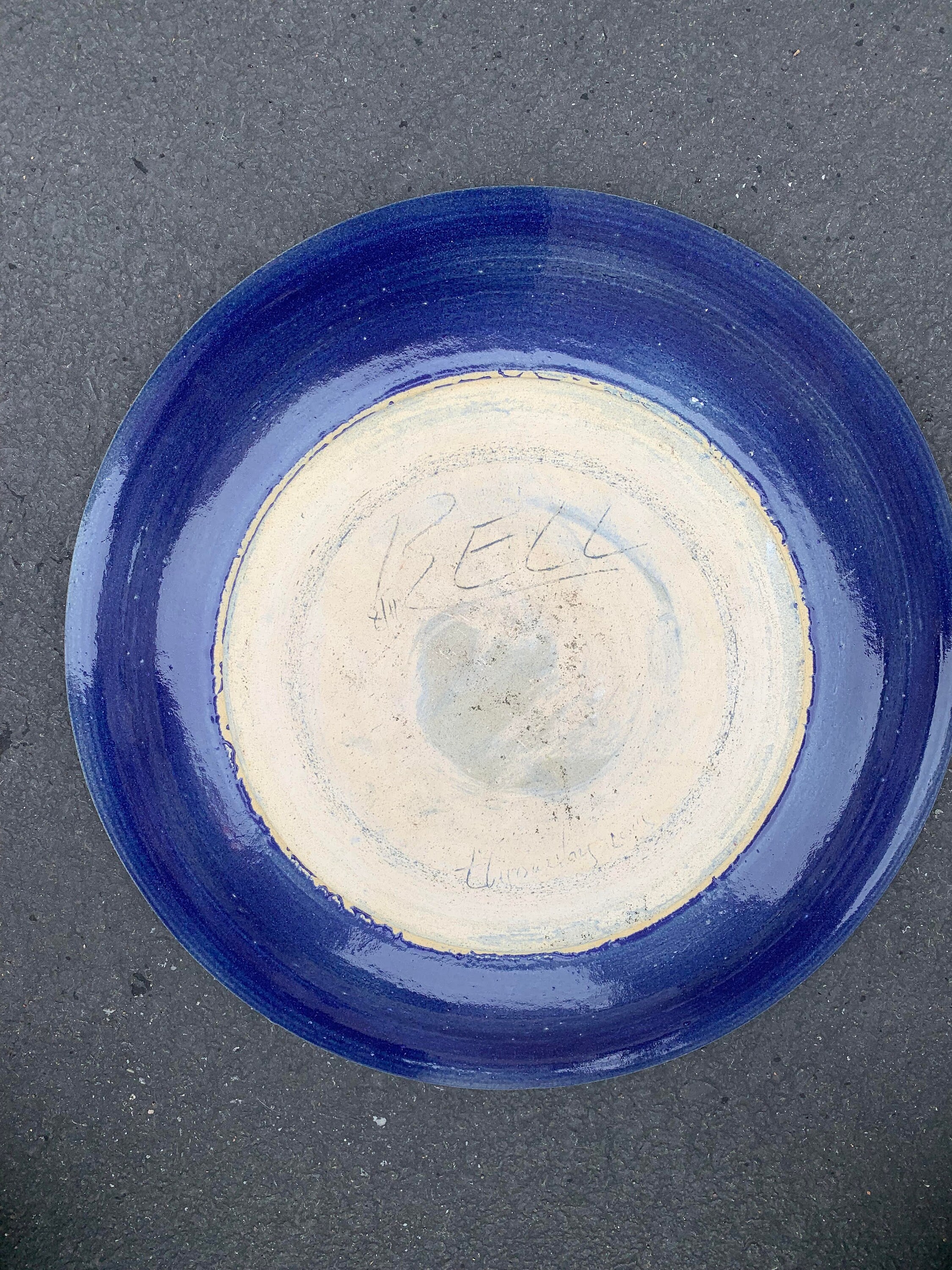 Control the People Plate. Stoneware Theme Inspired Tray. Wide Inscribed ...