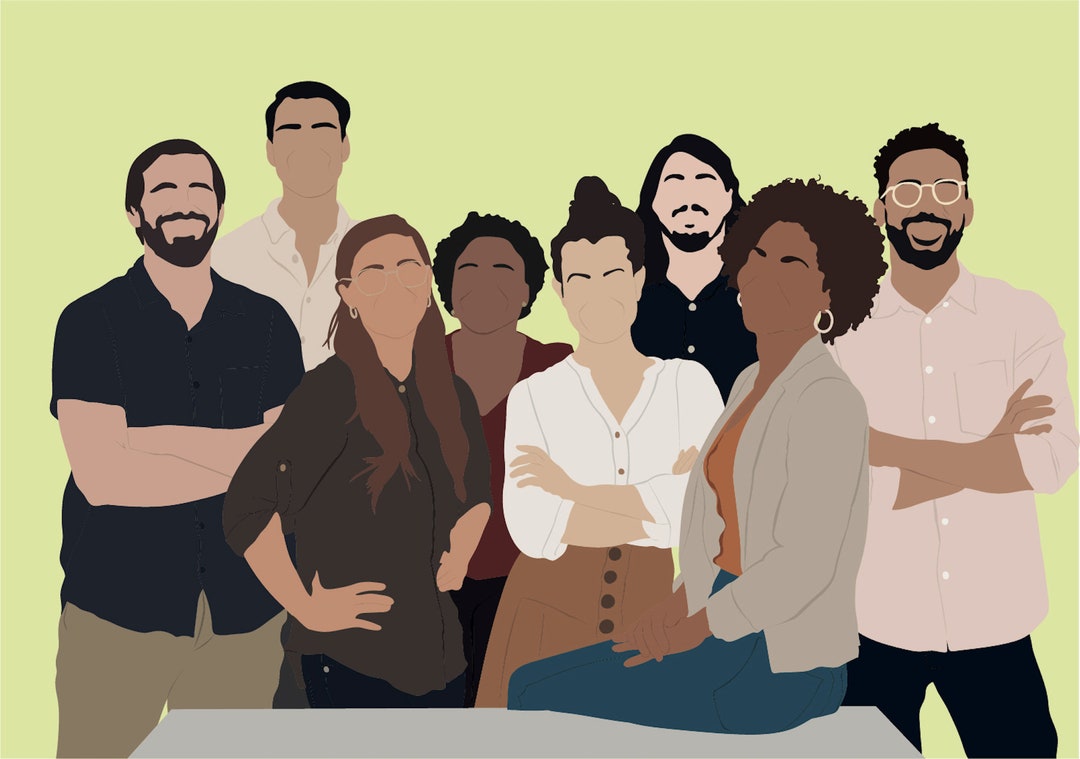 Portrait Without Face, Portrait Drawing Without Face, Portrait Family ...