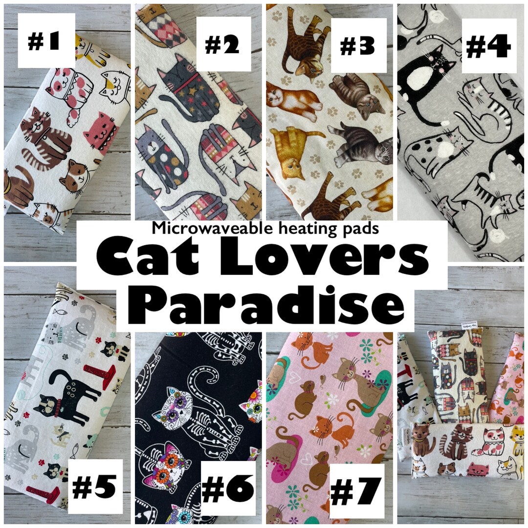 Cat Lover Rice Bag Heating Pad Set: Neck Wrap, Back Pain Relief - Etsy