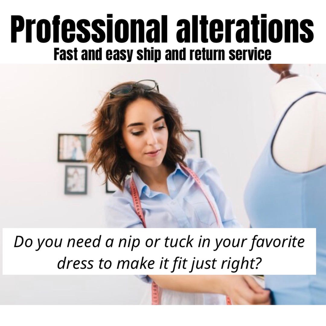 Alteration Service Tailoring Online Sewing Service Mending Hemming ...