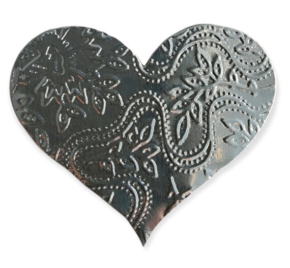 6 per Pack Foil Hearts - Etsy UK