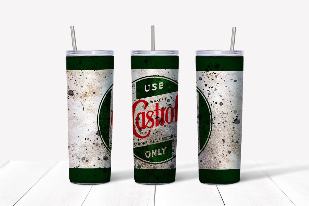 Vintage Castrol 2 Stroke Oil Design for 20oz Skinny Tumbler - Etsy