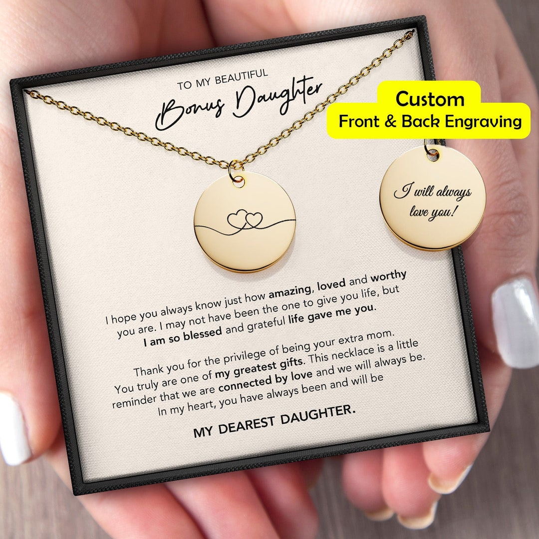 Bonus Daughter Necklace Gift Personalized Gift for Daughter-in-law ...