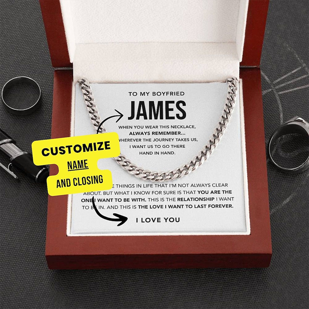 Promise Necklace for Him, Promise Gifts for Him, Boyfriend Promise ...