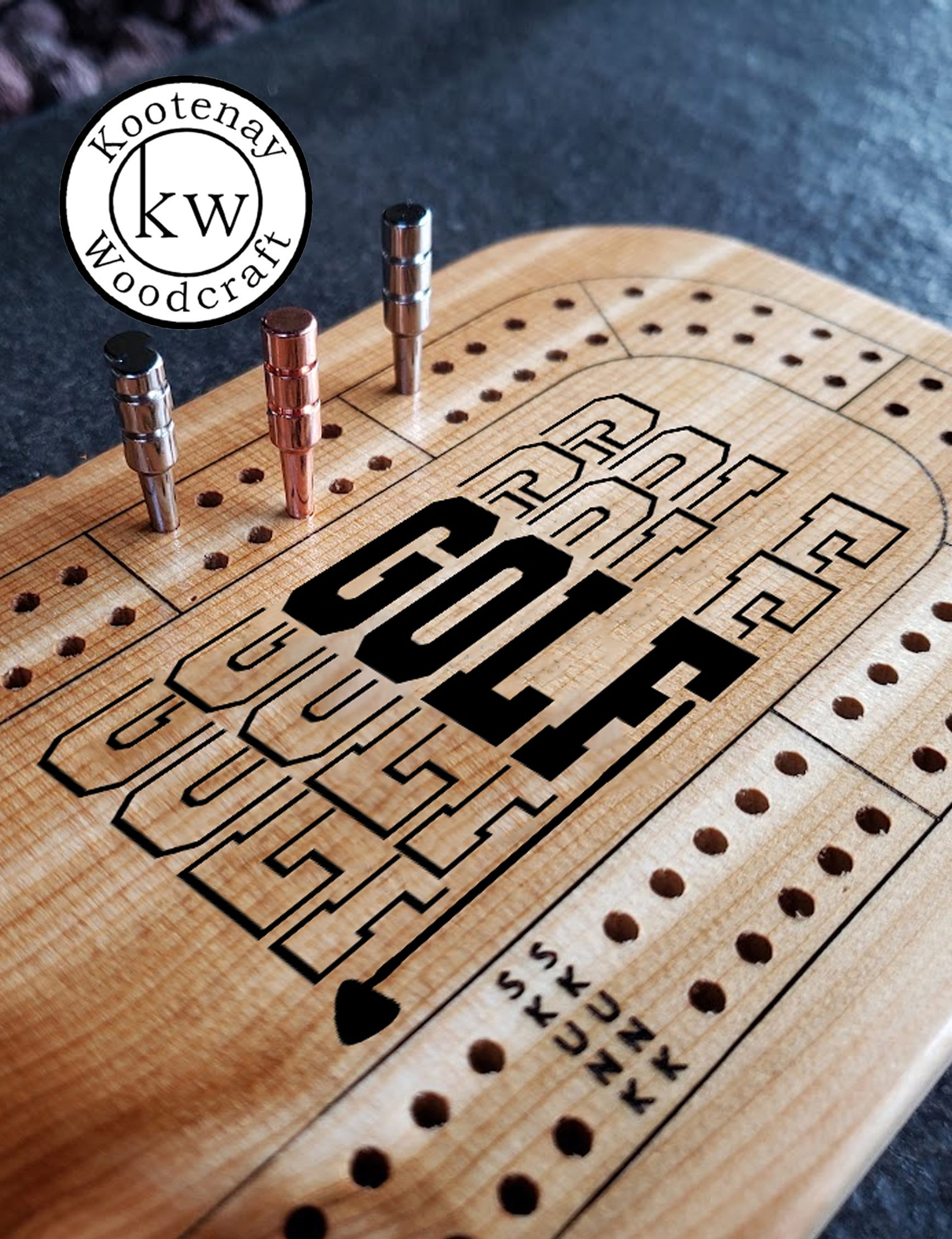 Golf Cribbage Board Build Plans No Cnc Needed!! Lightburn Laser File ...