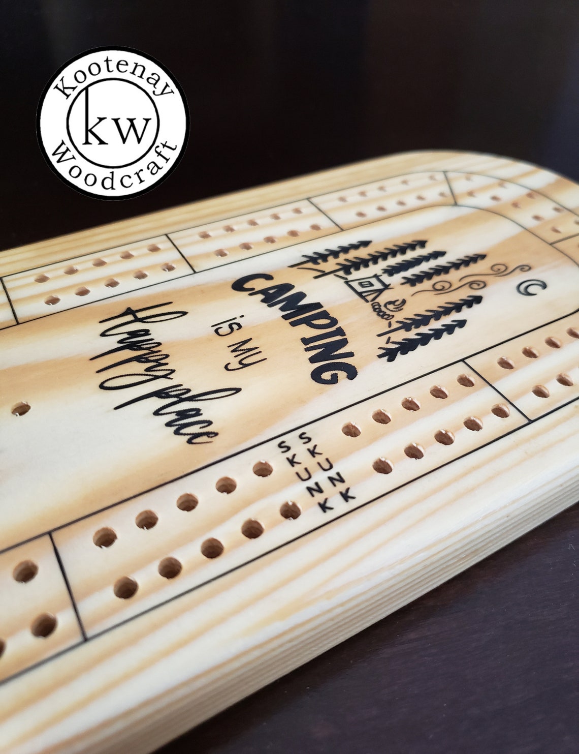 Camping Cribbage Board Build Plans No Cnc Needed!! Lightburn Laser File ...