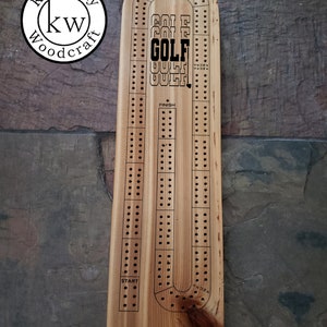Golf Cribbage Board Build Plans No Cnc Needed!! Lightburn Laser File ...