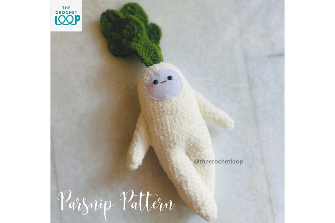 Cute Parsnip Crochet Pattern, Low Sew Amigurumi Patterns, Market ...