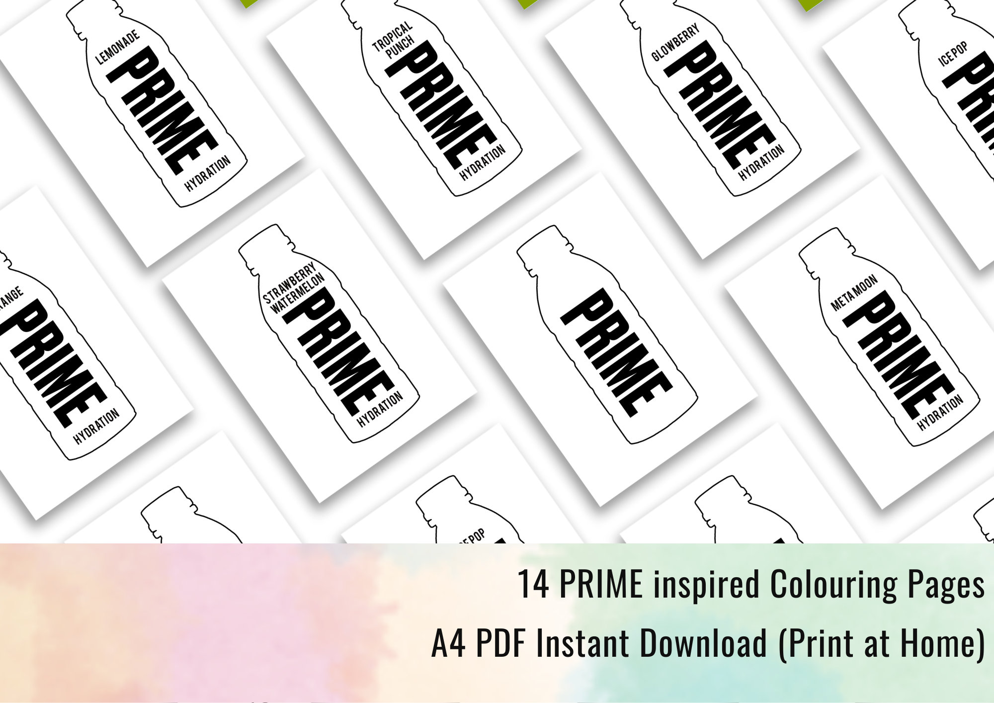 PRIME Colouring Pages - Etsy