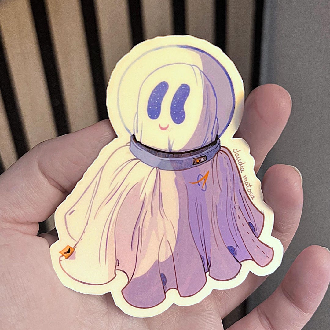 Astronaut Ghost Sticker - Etsy