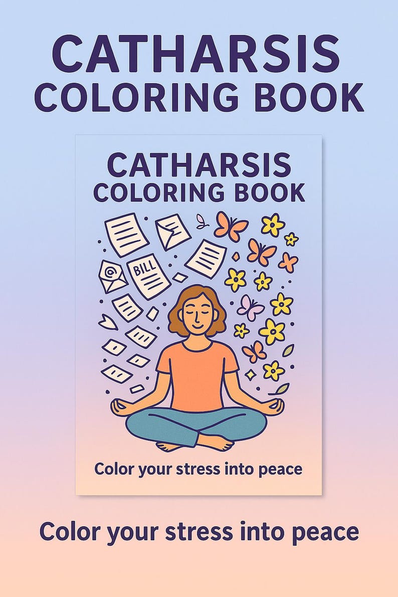 Printable Stress Relief Coloring Book | Mindful Art (digital Download ...