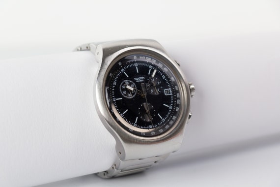 Vintage Swatch Irony Chronograph Moonscope wristwatch… - Gem