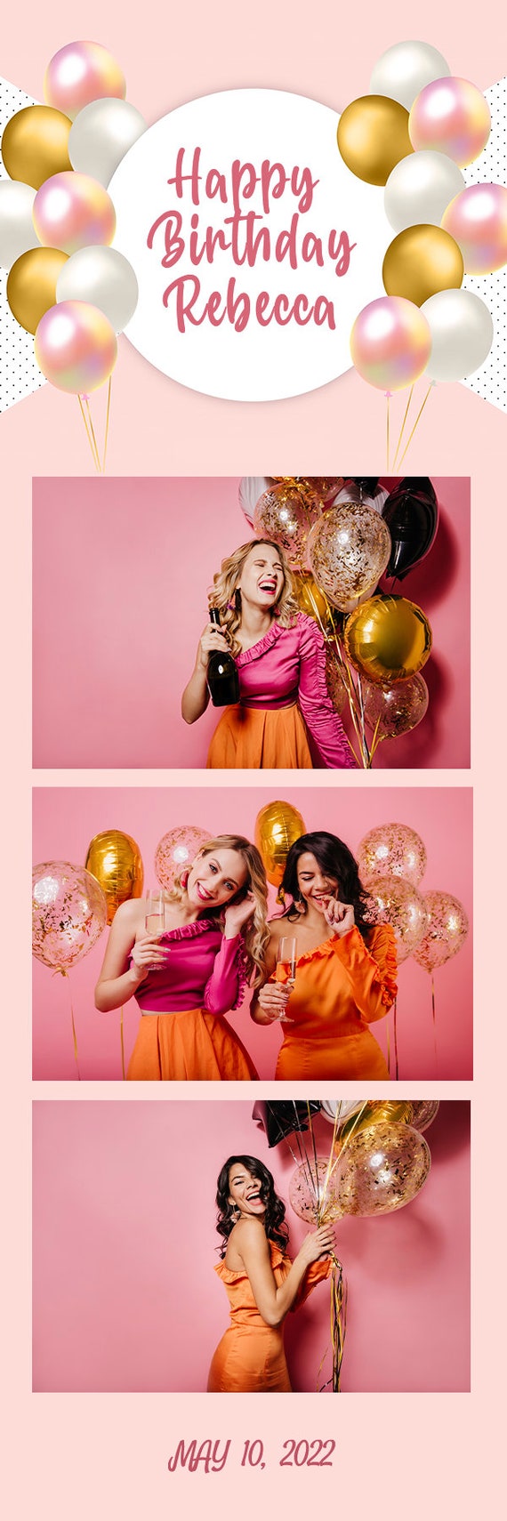 Bordure De Ballons D'anniversaire Psd