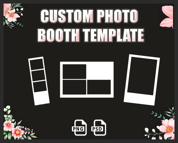 In 4H Custom Photo Booth Template Design 2x6 4x6 Background | Etsy