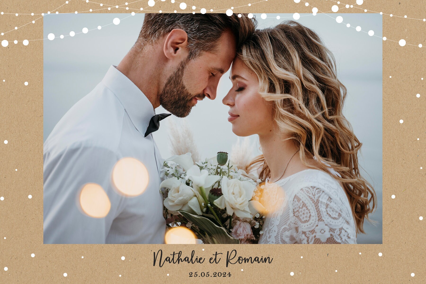 Wedding Photo Booth Template, Photobooth Light Bulbs String Frame ...