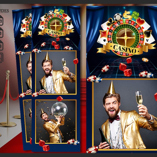 Casino Theme Photo Booth Template - Etsy UK