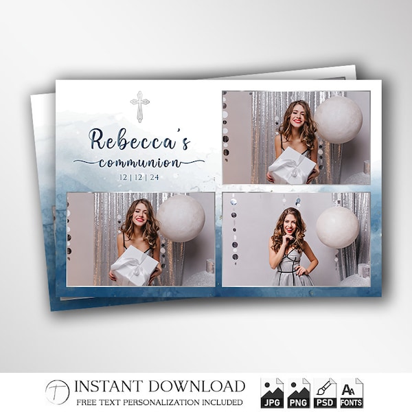 Wedding Photo Booth Template, Photobooth Boho Floral Frame, Bridal ...