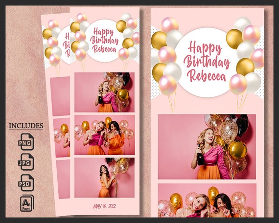 Bordure De Ballons D'anniversaire Psd