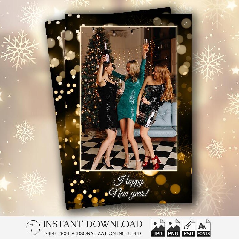 New Years Photo Frame - Etsy