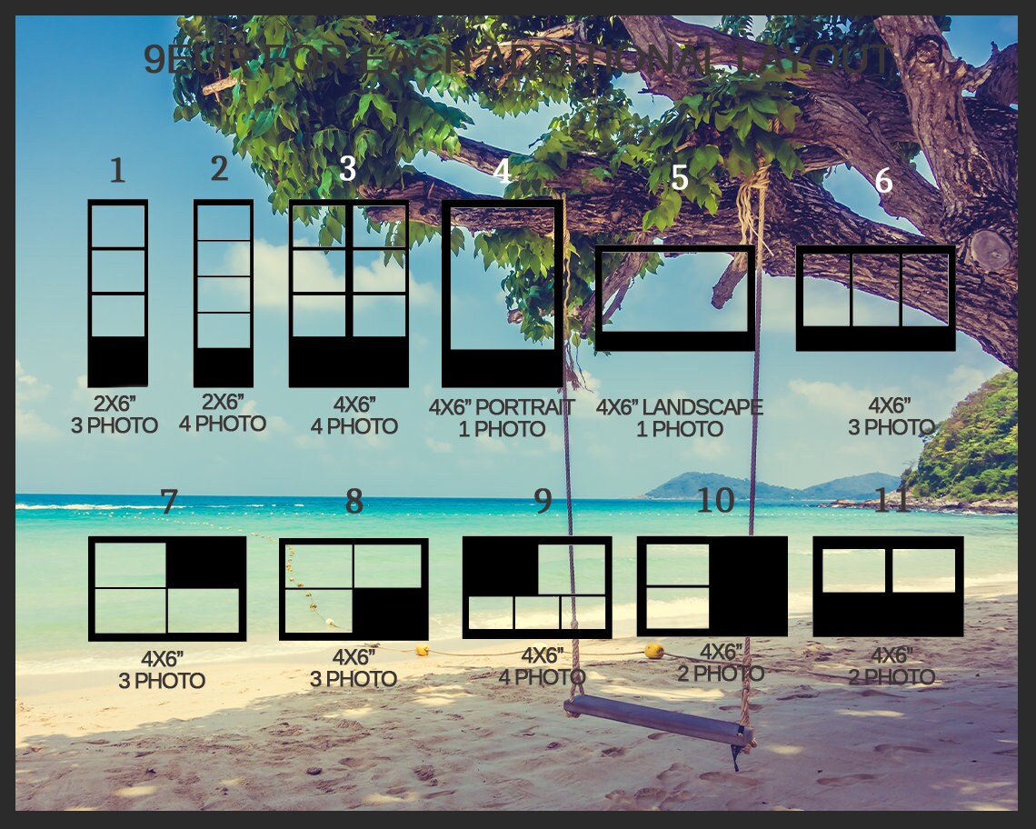 Pool Party Photo Booth Template, Photobooth Beach Party Frame, 2x6 ...