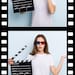 Movie Night Photo Booth Template 4x6 | Editable Film Strip Overlay PSD ...