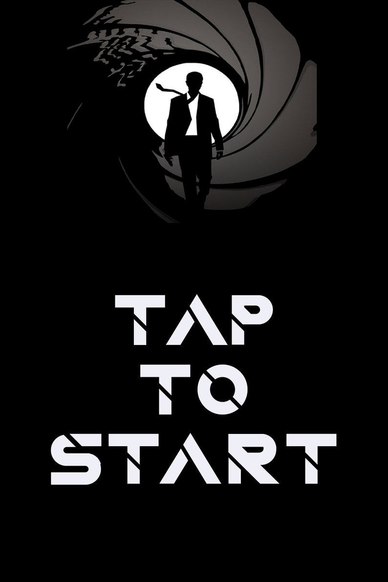 007 Photo Booth Template, James Bond Birthday Party, Start Screen, 4x6 ...