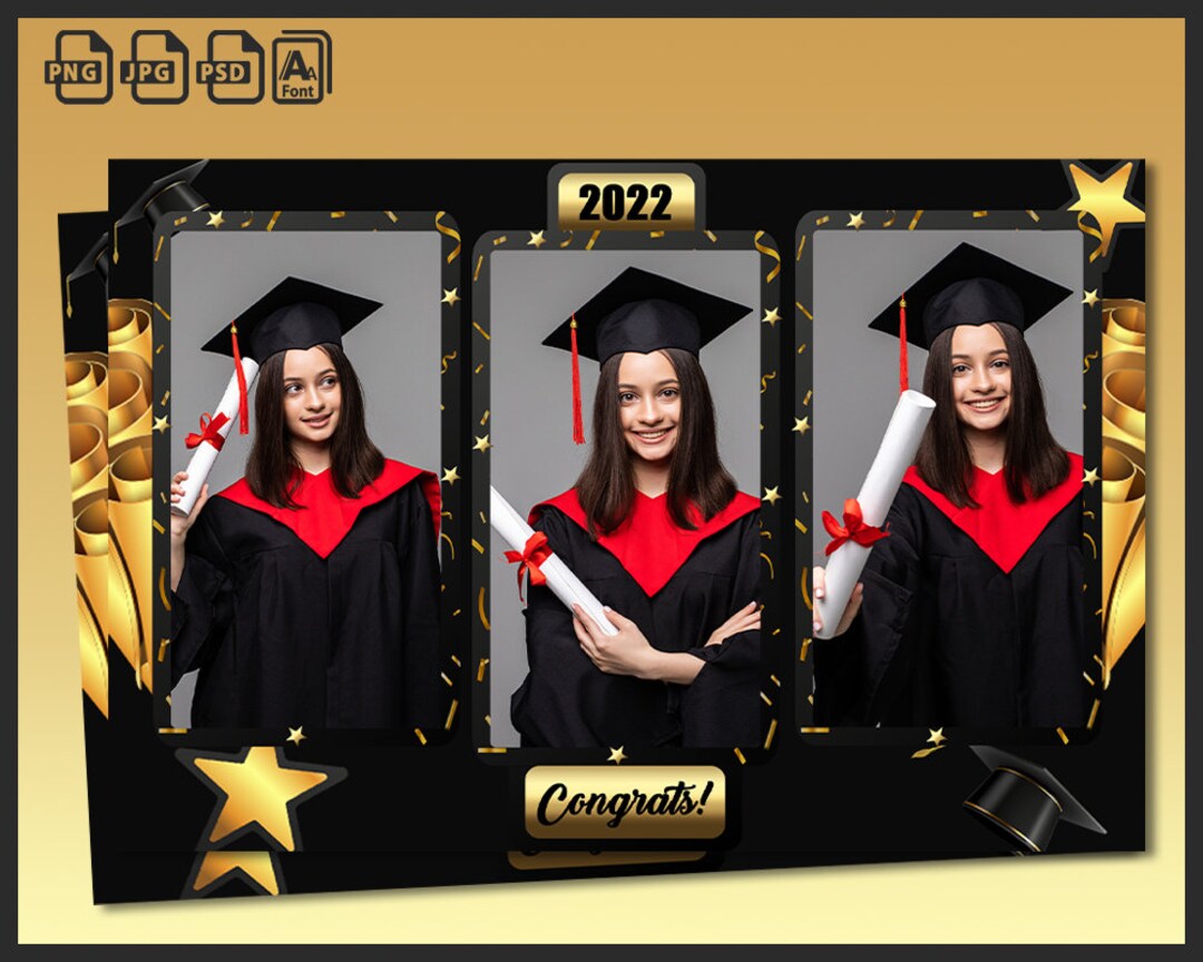 Graduation Photo Booth Template, Photobooth University, School Party ...