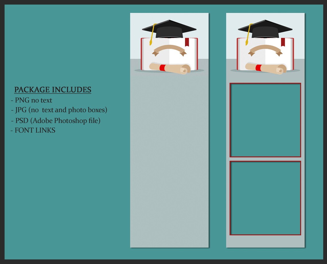 Graduation Photo Booth Template Photobooth University School | Etsy