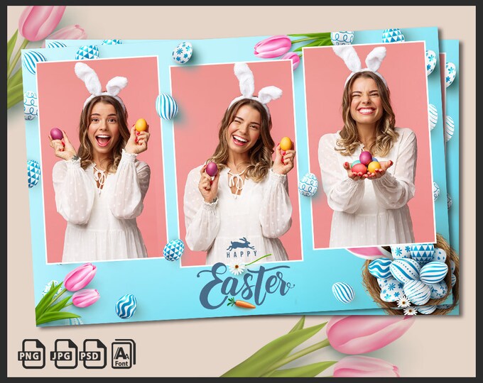 Easter Photo Prop Easter Bunny Op Easter Photo Op Easter Face in Hole ...