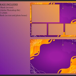Halloween Photo Booth Template 4x6 | Editable Photobooth Party Strip ...