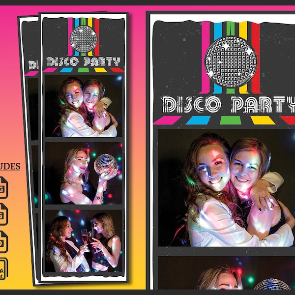 Disco Photobooth Overlay - Etsy