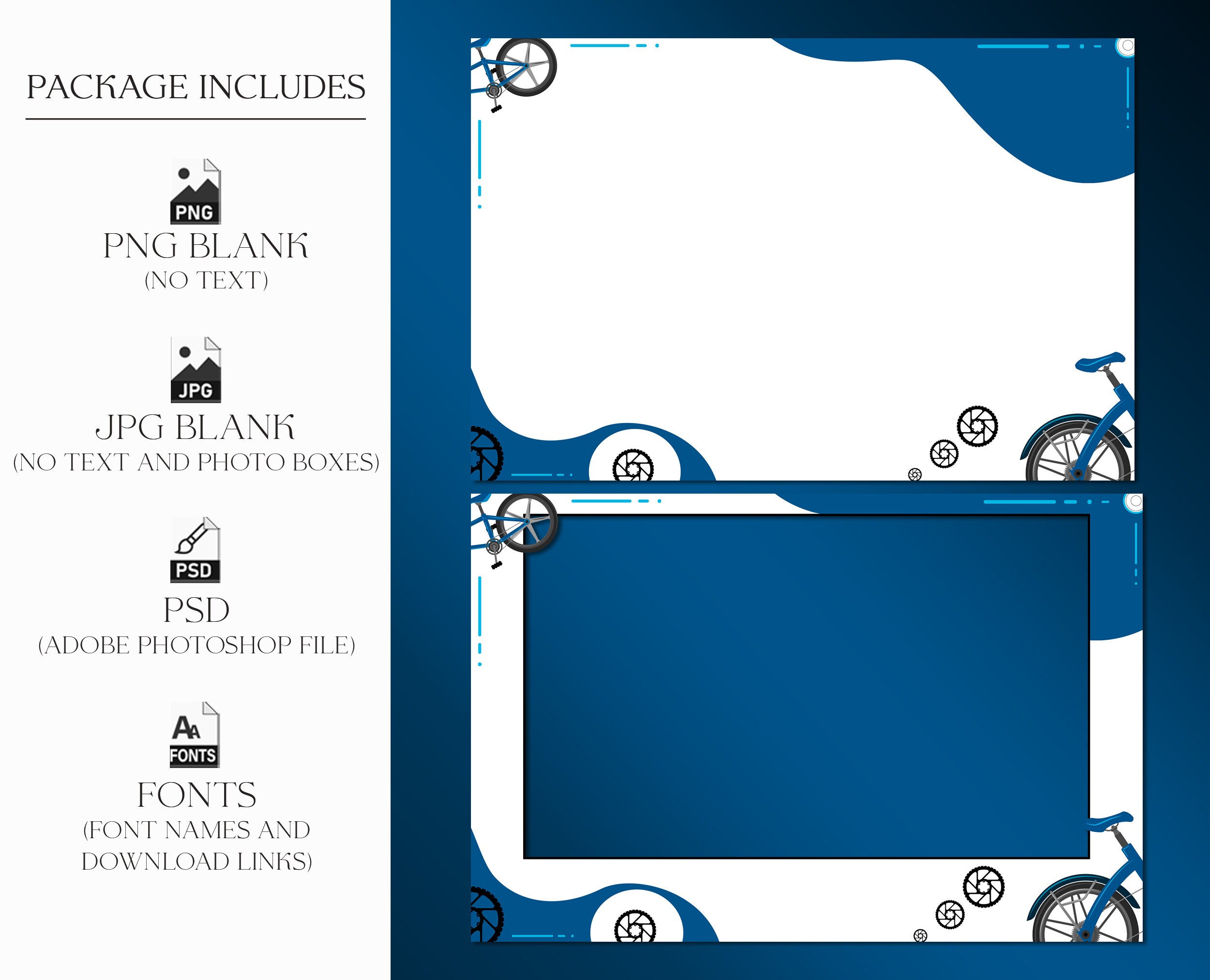Cycling Photo Booth Template | MTB Marathon Photobooth Frame, 4x6 ...