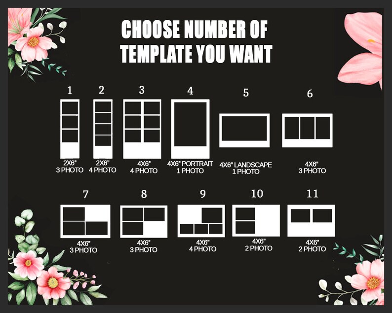 Custom Photo Booth Template Design, 2x6, 4x6 Background, Photobooth ...