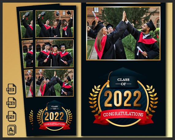 Graduation Photo Booth Template Photobooth University School | Etsy