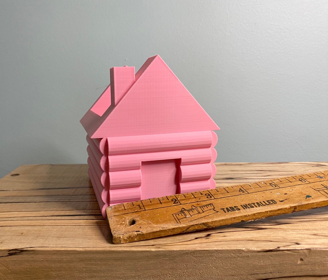 Adorable Log Cabin Planter - Etsy