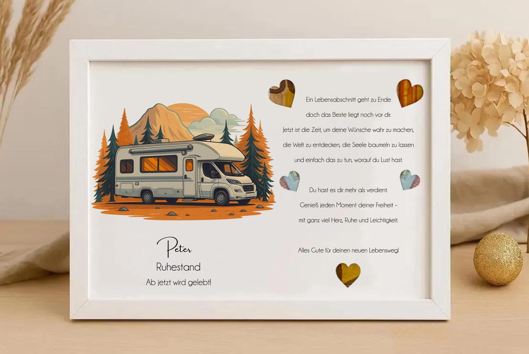 Retirement Gift Motorhome Trip – Personalized Cash Gift for Retirement ...