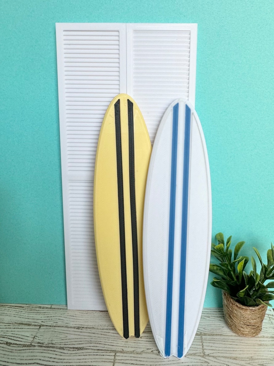 Miniature Surfboard, Gift for Beach Lover, Dollhouse Beach Decor, 1:12 ...