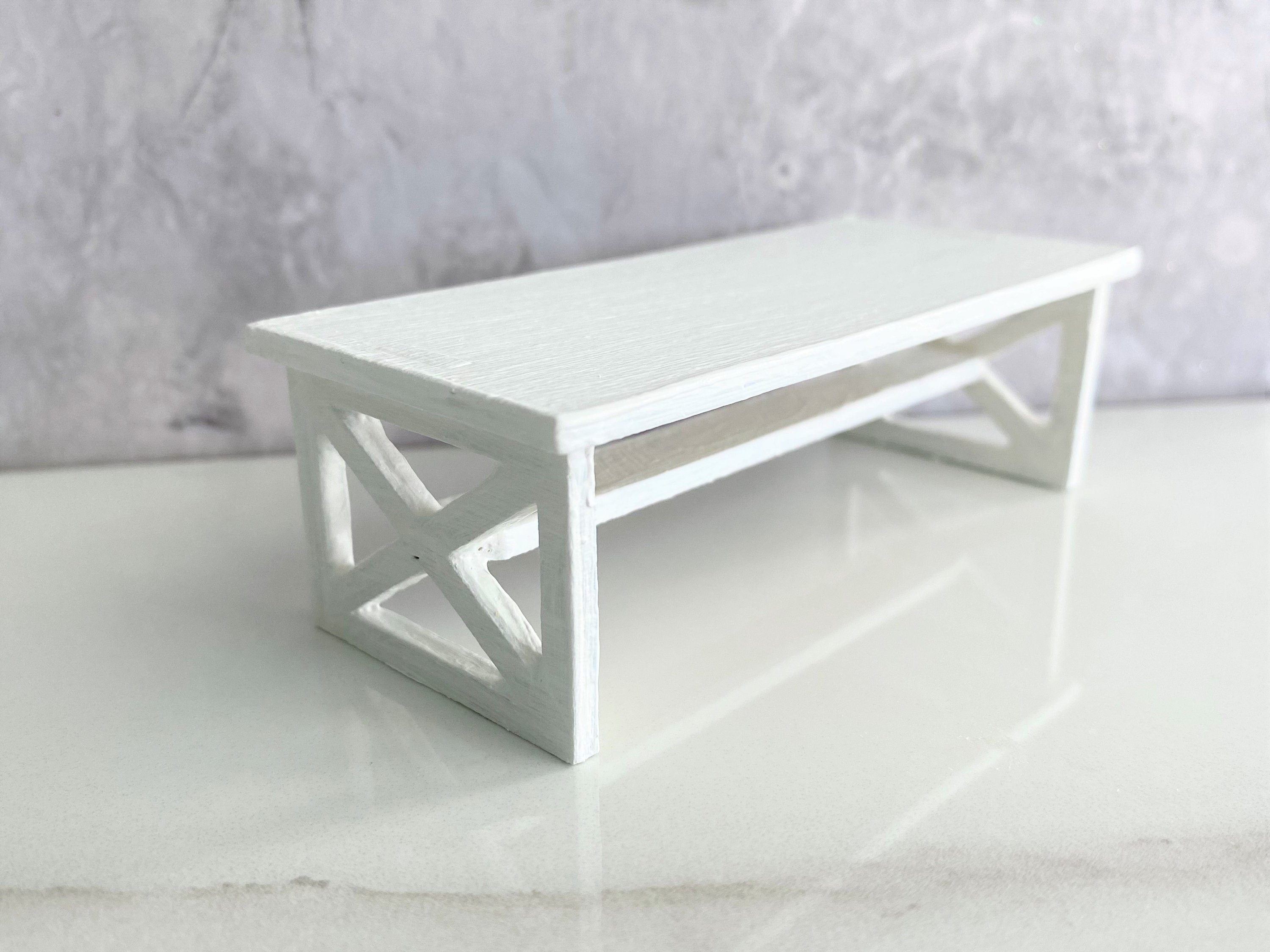 Farmhouse Coffee Table Miniature Beach House Furniture | Etsy