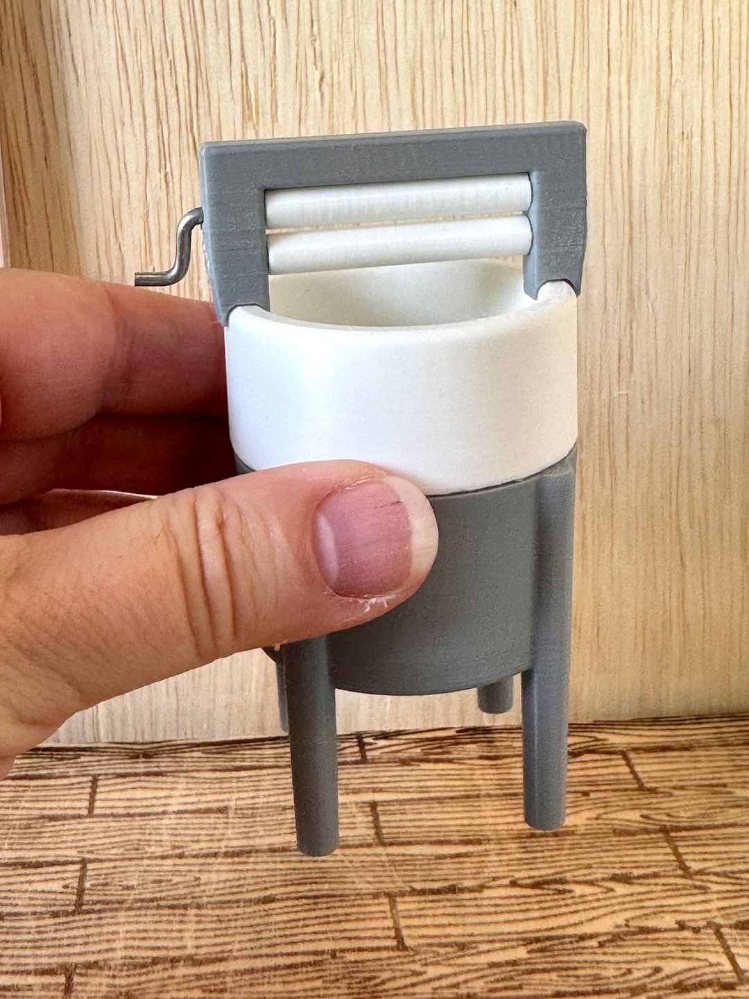 Dollhouse Vintage Washing Machine, Miniature Wringer Washer - Etsy