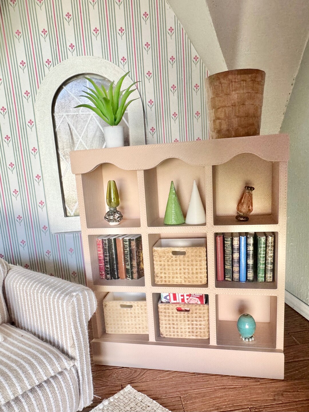 Dollhouse Bookcase, Miniature Shelves, Multiple Colors - Etsy
