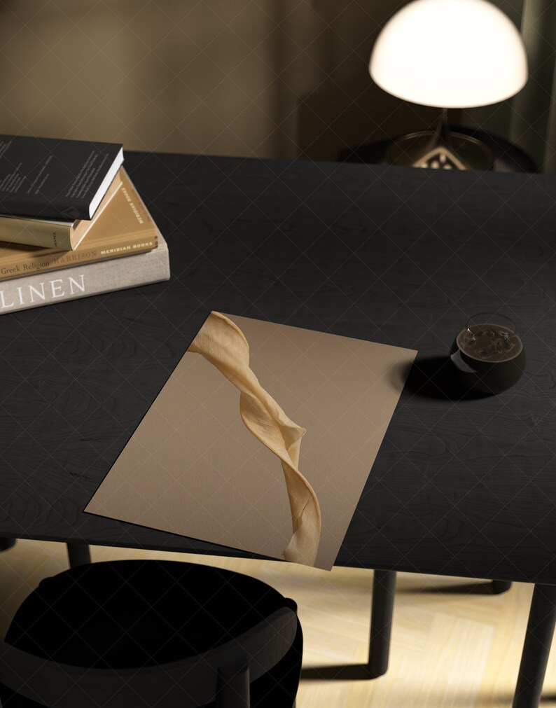 Paper Print Poster Mockup Art Display Vertical PSD - Etsy