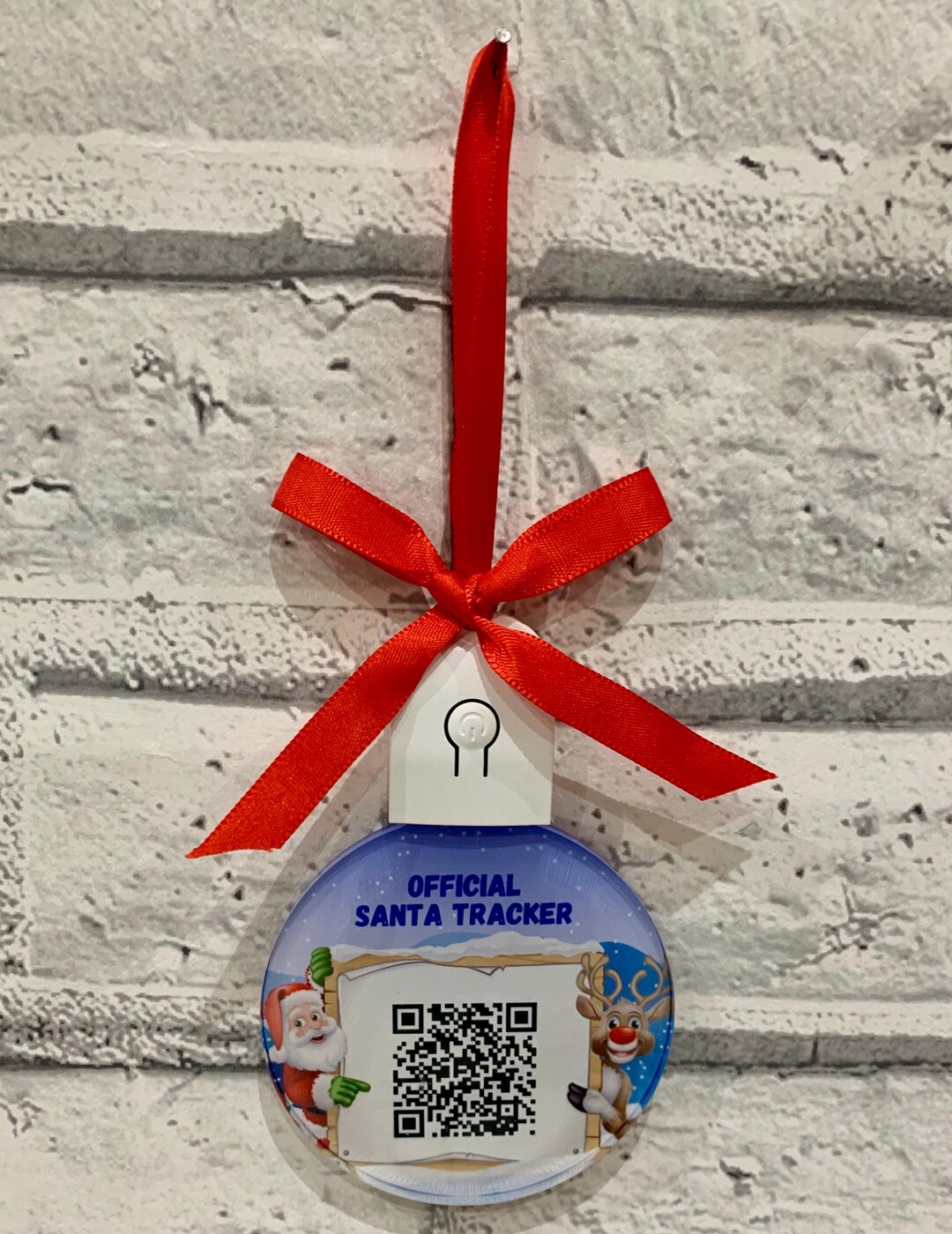 Santa Tracker Light up Bauble QR Code Christmas Eve Box Comes With Free ...